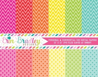 60% OFF SALE Pink and Blue Digital Paper by ErinBradleyDesigns