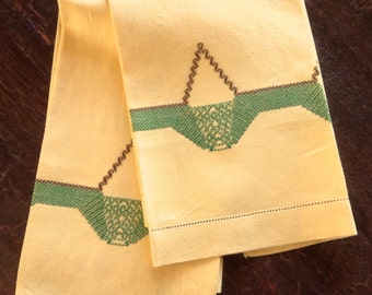 Huck embroidery | Etsy