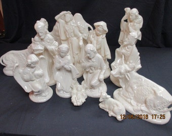 Ceramic nativity set | Etsy