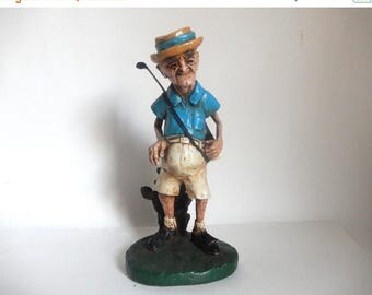 Golfer statue | Etsy