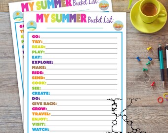 Summer bucket list | Etsy