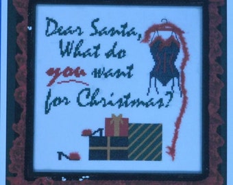 Cross stitch santa | Etsy