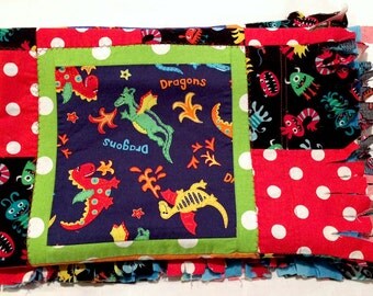 Fleece rag quilt | Etsy