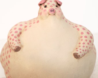 Paper mache pig | Etsy