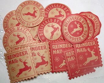 Reindeer stamp | Etsy