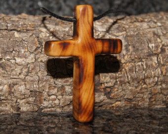 Wood burned cross | Etsy