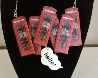 Red telephone box | Etsy