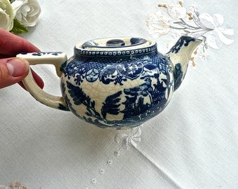 Blue willow teapot | Etsy