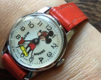 Mickey mouse watch | Etsy