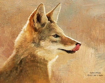 Coyote art | Etsy