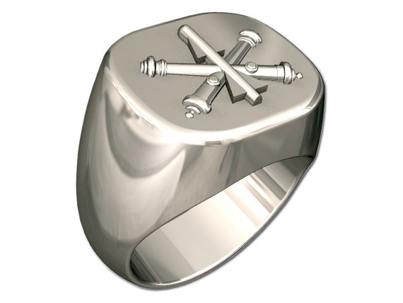 Mens Air Defense Artillery Badge Ring