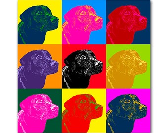 Pop art pet portrait | Etsy