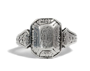 Art deco mens ring | Etsy
