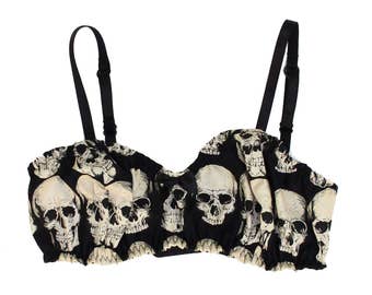Skull bra | Etsy