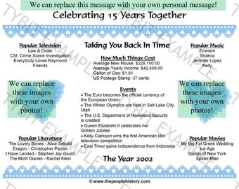 15 years together | Etsy