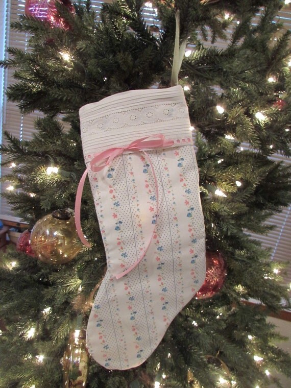 Items similar to OOAK Antique Lace Ribbon Tiny Floral Pink Chic ...