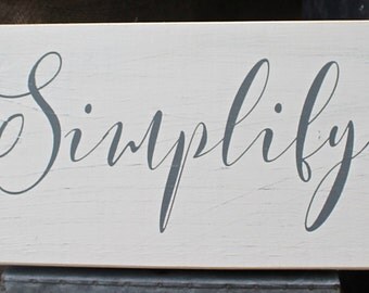 Simplify signs | Etsy