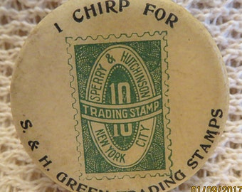 S and h green stamps | Etsy