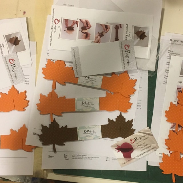 Paper Art Table Decor and Personalized Paper Cut by Pomegranatree