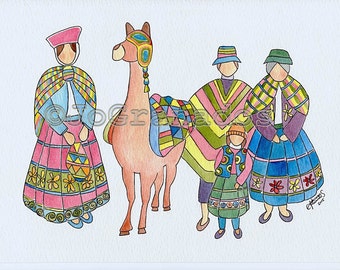 Peruvian folk art | Etsy