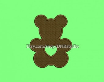 Teddy bear appliques | Etsy