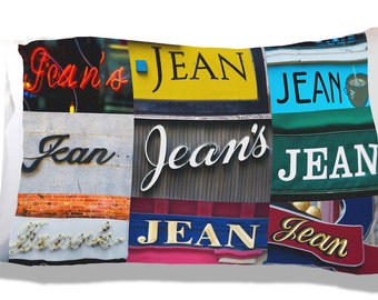 Personalized Pillow Cases featuring NAMES in sign photos