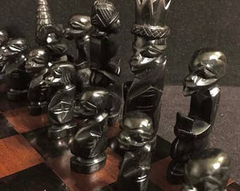 African chess set | Etsy