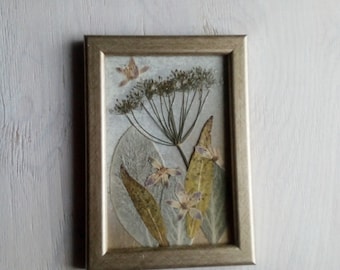 Pressed flower art | Etsy