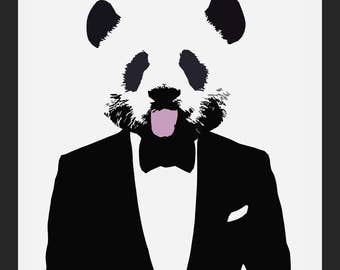 Panda poster | Etsy