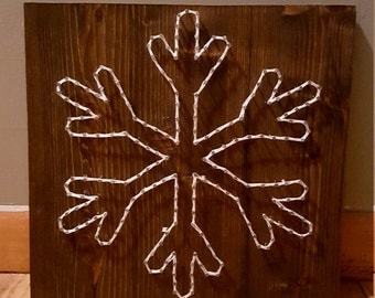 Snowflake string art | Etsy