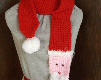 Santa scarf | Etsy