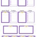 Classic Double Purple HAPPY PLANNER Stickers To Do Planner
