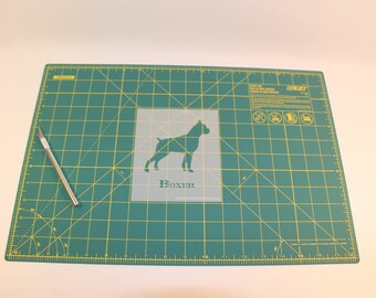 Boxer dog stencil | Etsy