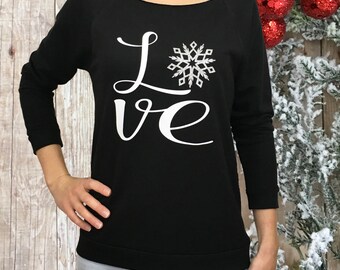 Snowflake shirt | Etsy