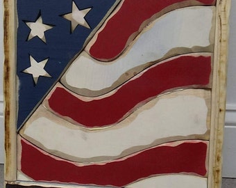 American flag plaque | Etsy