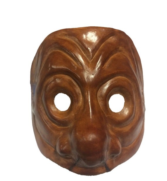 Brighella Leather Commedia dell'Arte Mask