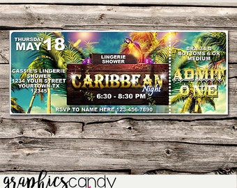 Caribbean invitation | Etsy