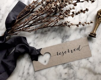 Reserved sign | Etsy