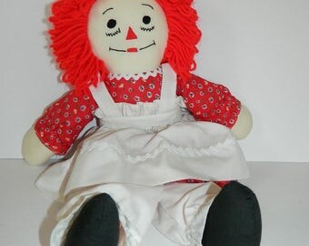 Raggedy ann doll | Etsy