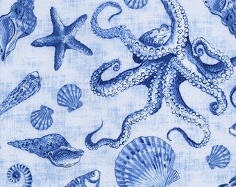 Sea life fabric | Etsy