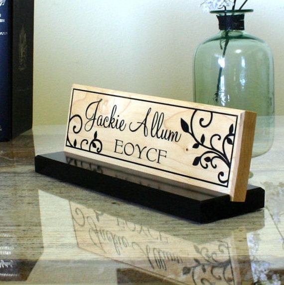 Desk Name Plate Door Name Plate Personalized Office Name