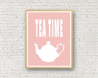 Tea pot print | Etsy