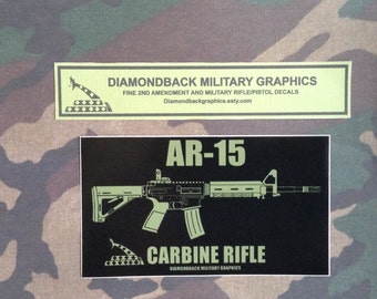 Ar 15 vinyl decal | Etsy