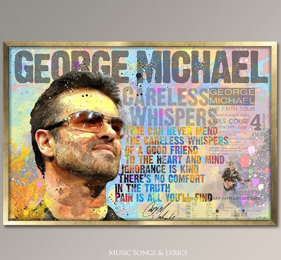 George Michael Poster George Michael Art George Micheael