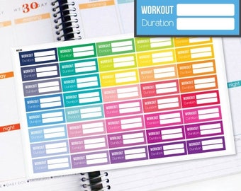 Workout stickers | Etsy