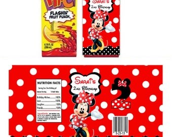 Juice box labels | Etsy