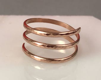 Rose gold ring | Etsy