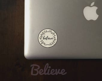 Believe stickers | Etsy