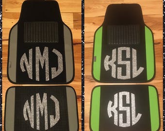 Monogrammed car mats | Etsy