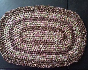Oval rag rug | Etsy